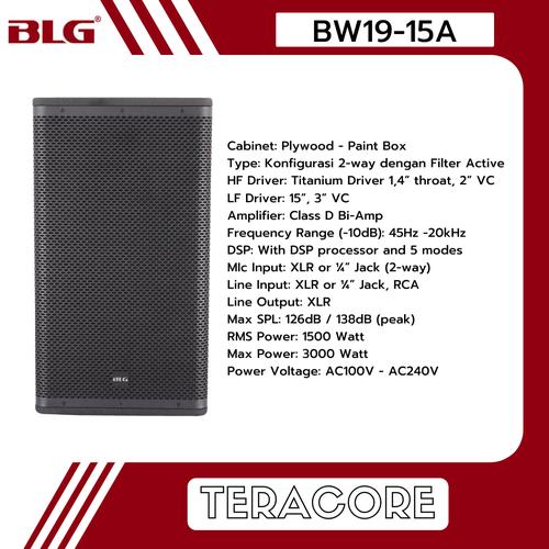 Jual BLG BW19-15A BW19 Speaker Aktif 15 Inch 3000W FOH Monitor Wooden ...
