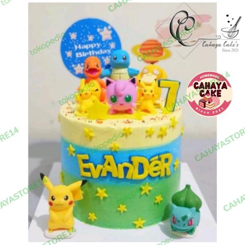 Jual Pokemon Cake / Kue Ulang Tahun Pokemon / Kue Ultah Pokemon Custom ...