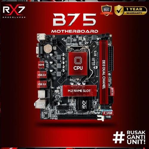 Jual Motherboard RX7 B75 / H61 PLUS LGA 1155 DDR3 B75 Mainboard SUPPORT ...