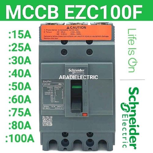 Jual Schneider EZC100F MCCB 15A 3P 10KA EZC100F3015 - Jakarta Barat - abadielectric | Tokopedia