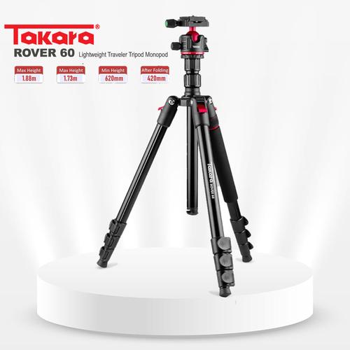 Jual Takara Rover 60 Traveller Tripod Monopod 2 in 1 Ball Head ...