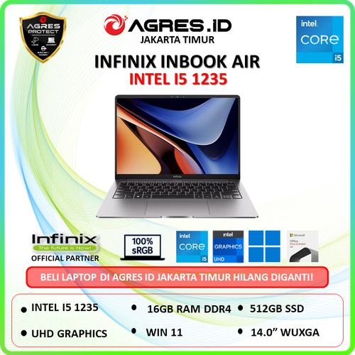 Promo INFINIX Inbook Air Intel I5 Gen 12 16Gb 512Gb Win 11 - Gold, Non ...