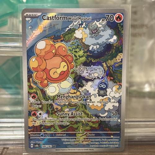 Jual Castform Wujud Matahari AR - Pokemon TCG Indonesia sv8s (Kilat ...