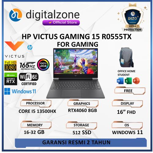 Promo HP VICTUS 16 R0555TX I5 13500HX RTX4060 8GB 16GB 512SSD W11+OHS ...