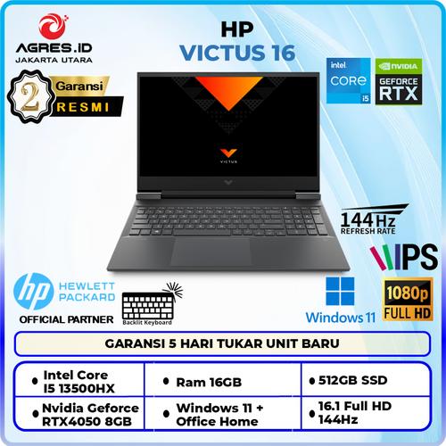 Jual HP VICTUS 16 Intel I5 13500HX RTX4050 6GB/ Ram 16GB 512GB Windows ...