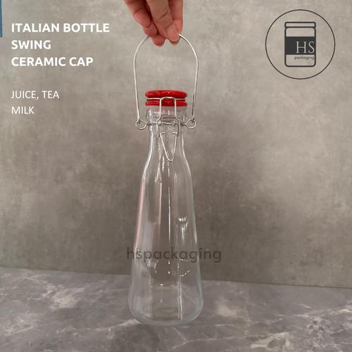 Jual ITALIAN BOTTLE SWING 500ML 1000ML / BOTOL KACA ITALIAN / BOTOL ...