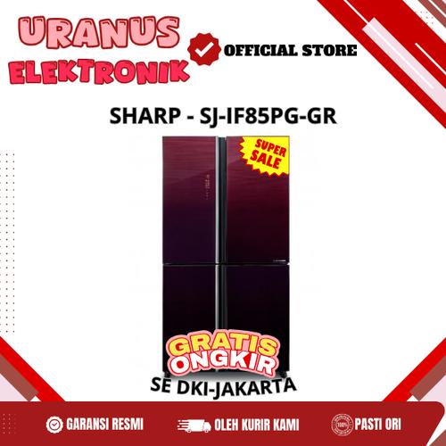 Jual Sharp SJ-IF85PG-GR Kulkas Side By Side 520 Liter 4 Pintu J-Tech Inverter Queen Series ...