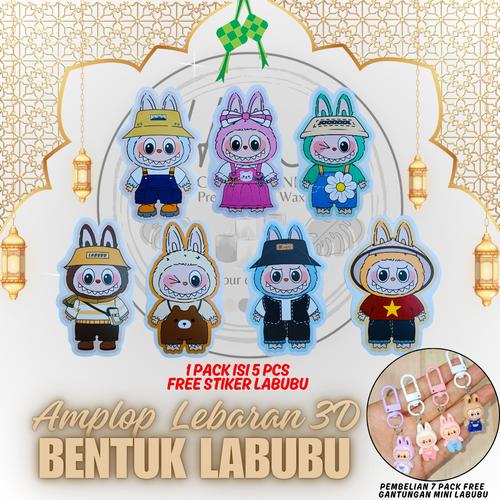 Jual Amplop 3D Series Labubu isi 5pcs/ Amplop Lebaran Gambar Labubu ...