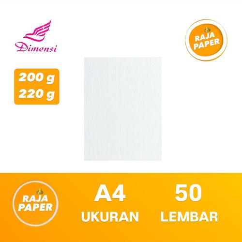 Jual Kertas Linen Jepang Ukuran A4 50 lembar 200 220 Gsm Gr Gram By ...