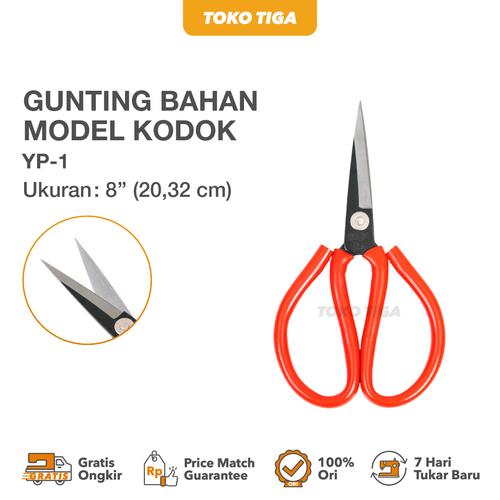 Jual Gunting Potong Bahan Kain Model Kodok / Tailor Scissors 8" (YP-1 ...