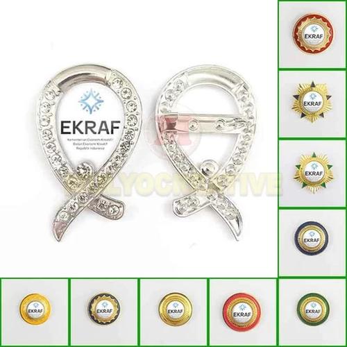 Jual Pin Kementerian Ekonomi Kreatif Model Premium Pin Bros Ekraf ...