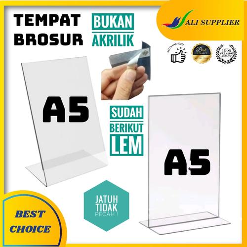 Jual MIKA TENT CARD A5 / TEMPAT BROSUR A5 / BUKAN AKRILIK A5 / STAND ...