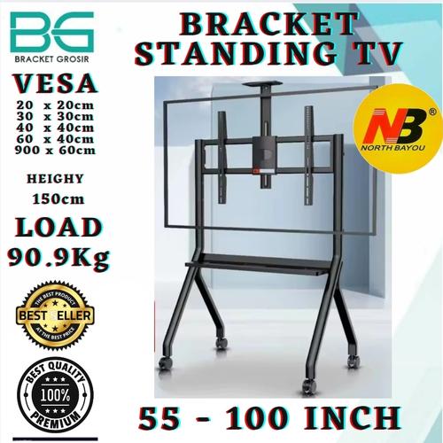 Jual NB bracket standing tv, braket stand tv p200 55 - 100 inch - NB 55 ...