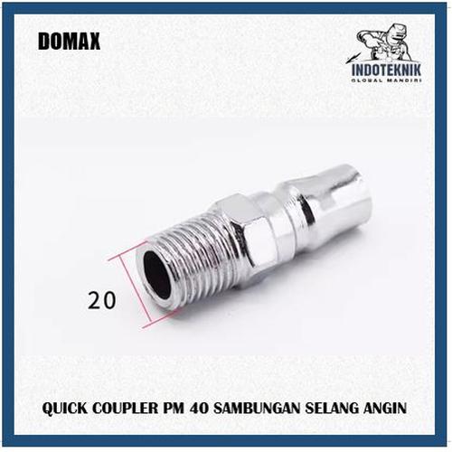 Jual Quick Coupler Plug PM 40 / Sambung Selang Kompresor - Coupler PM ...