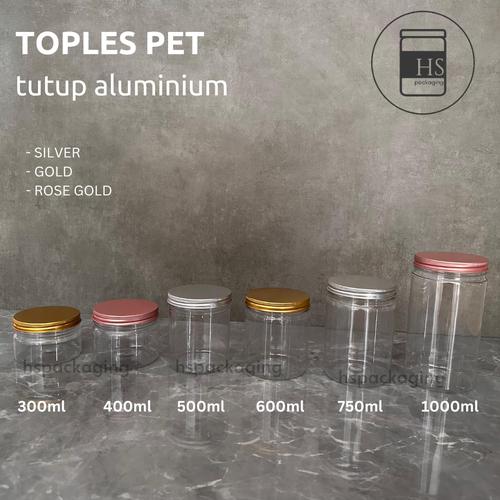 Jual TOPLES PLASTIK TUTUP ALUMINIUM 300ML 400ML 500ML 600ML 750ML ...