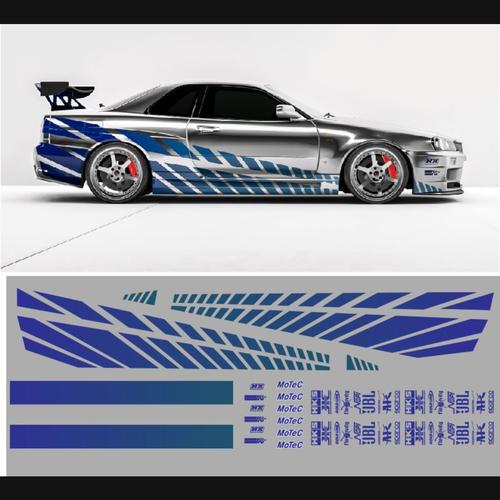 Jual Livery Decal Skyline Brian Fast Furious Model Kit Waterslide ...