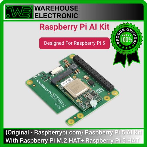 Jual Official Raspberry Pi 5 AI Kit M.2 HAT+ Hailo AI Acceleration ...