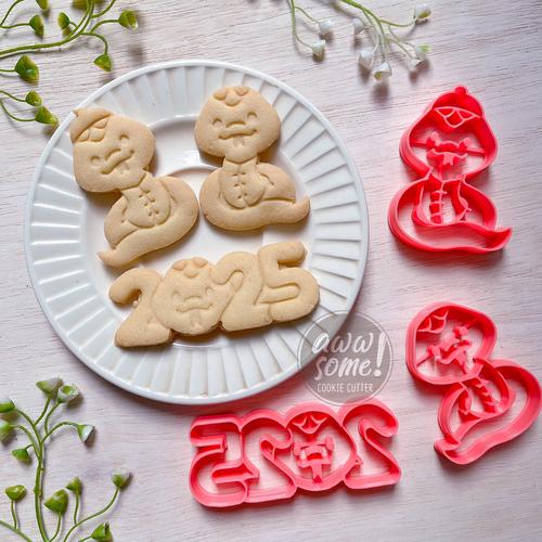 Jual 2025 Year of Snake Cookie Cutter / Cetakan Kue Kering Tema Imlek ...