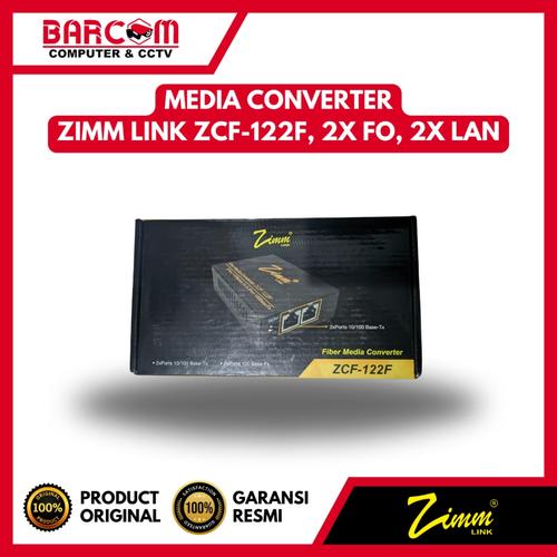 Promo MEDIA CONVERTER ZIMMLINK ZCF-122F HTB FO DUAL PORT FIBER OPTIC - LAN UTP CABLE ZCF122F ...