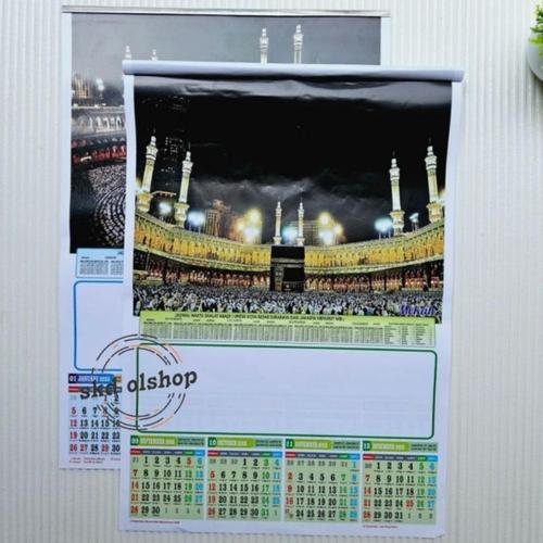 Jual promo sale kalender 2025 jm 3 lembar 4 bulanan ukuran 36x51cm ...