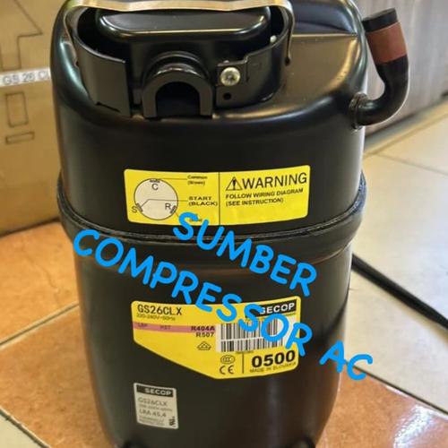 Jual COMPRESSOR SECOP GS26CLX 1.5PK R404 1PHASE / KOMPRESOR SECOP 1,5PK ...