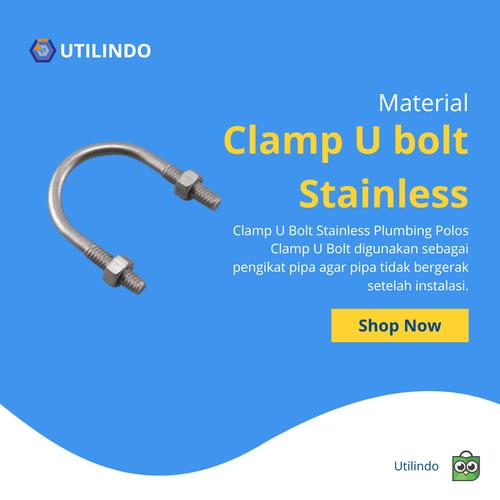 Jual Clamp U Bolt Stainless - Clamp untuk pipa - 6 Inch - Kota ...