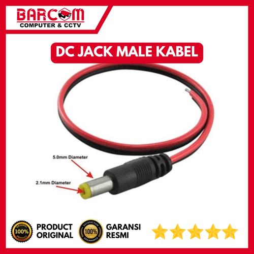Promo JACK DC CONNECTOR MALE KABEL CCTV ADAPTOR DC PSU POWER SUPPLY ...