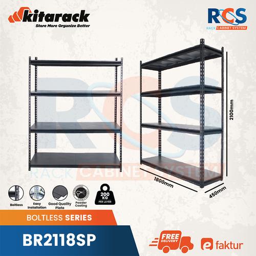 Jual KITARACK - Rak Gudang Type BR2118SP 4 Layer - Steel - Panjang 1,8 ...