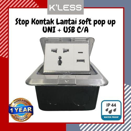 Jual Stop Kontak Lantai Tanam Soft Touch Pop Up System Floor Socket ...