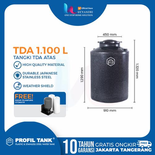 Jual Toren Air Profiltank TDA 1000 L Tandon Tangki Air Profil Tank ...