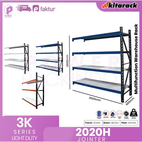 Jual KITARACK Rak Gudang Besi 300kg 2 Meter Rack Gudang 4 Susun Jointer ...