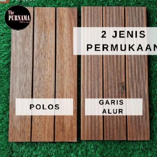 Jual Decking tile kayu bengkirai + rangka plastic interlock mudah ...