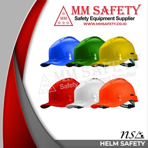 Jual Helm Proyek Kerja Safety NSA Vented with Staz On Tali Dagu - Biru ...