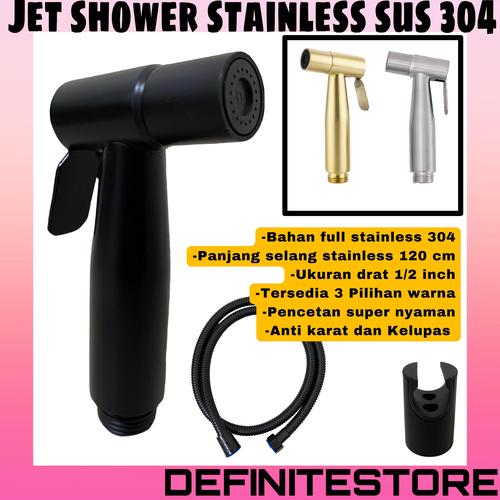 Jual Jet Shower Closet Stainless Bidet Toilet Jet Washer Semprotan ...