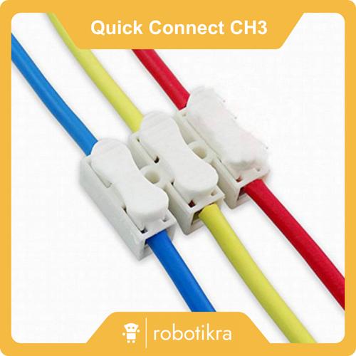 Jual Quick Connect Terminal Connector Sambungan Kabel Listrik 3 PIN ...
