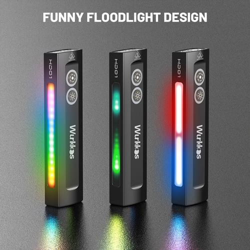 Promo Wurkkos HD01 Rechargeable EDC Flashlight with Front Spotlight and ...