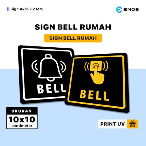 Jual PAPAN BEL / BELL SIGN AKRILIK / ACRYLIC SIGN PENUNJUK BEL RUMAH ...