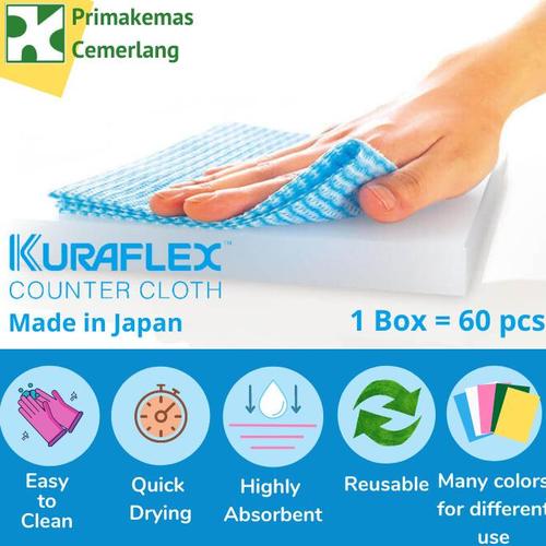 Jual Ready Stok Kain Lap Kuraflex Counter Cloth Kuraray - Hijau - Kota ...