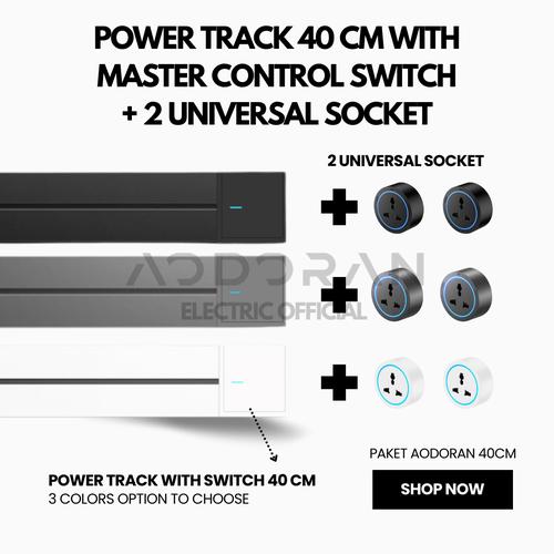 Jual Paket AODORAN Power Track With Switch On/Off (Track + Socket ...
