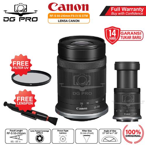 Jual Canon RF-S 55-210mm f5-7.1 IS STM Lens - Lensa EOS R / RP Distri - Jakarta Pusat - DG PRO ...