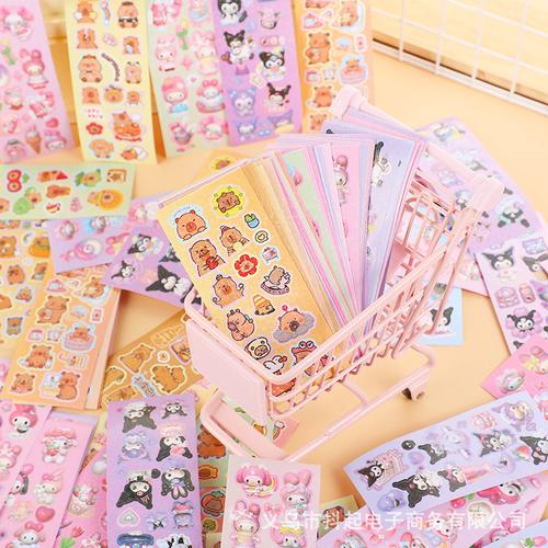Jual Stiker Sanrio Melody dan Capibara Kartun Lucu Stiker DIY Sticker ...