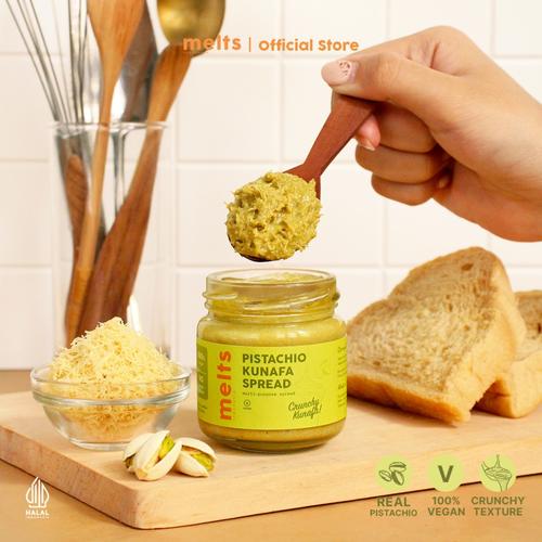 Promo Melts - Pistachio Kunafa Spread - 100gr - Selai Kacang Crunchy ...