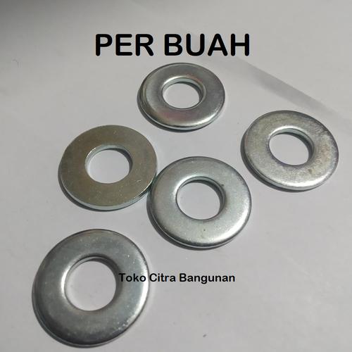 Jual cincin pengunci mur baut m10 waser ring flat kunci galvanize ...