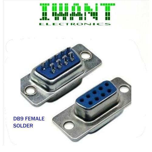 Jual DB9 SERIAL RS232 PORT CONNECTOR DB9 SOLDER FEMALE KONEKTOR DB 9 RS-232 FEMALE - FEMALE ...