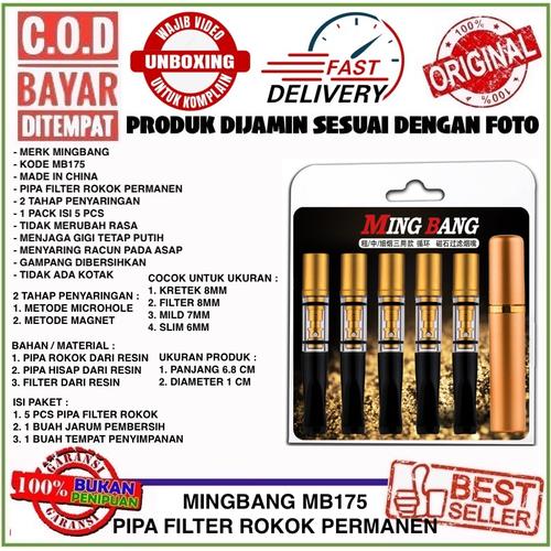 Jual MingBang MB175 Pipe Holder Pipa Saringan Asap Permanen Dual ...