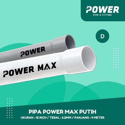 Jual Pipa PVC D 12 Inch putih merk Power - Kota Surabaya - PIPA PVC ...