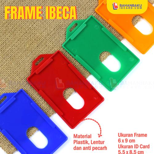 Jual Frame Standar Plastik Holder Casing Id Card - IBECA BIRU - Kota ...