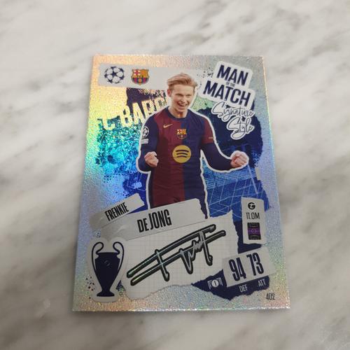 Jual Kartu bola barcelona frenkie de jong signature style topps 2025 ...