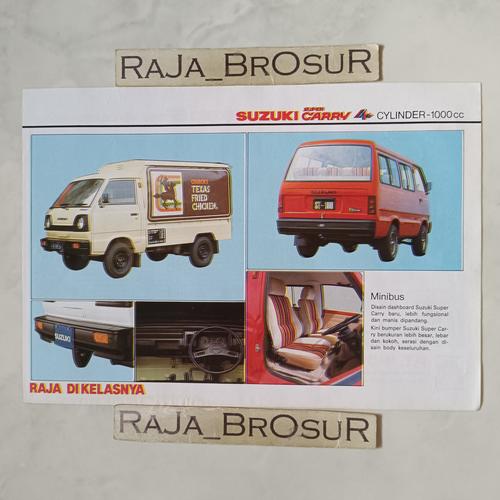 Jual Poster brosur katalog flyer Suzuki Super Carry 4 Cylinder 1000 cc - Kab. Langkat ...