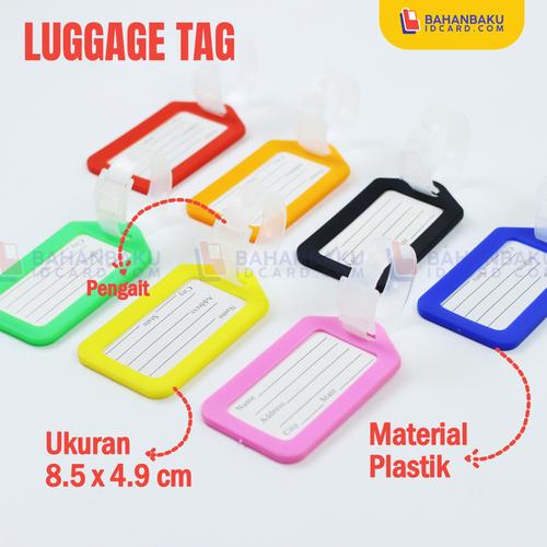Jual luggage tag Koper Tas Label name tag Bahan plastik silicon - Ungu ...
